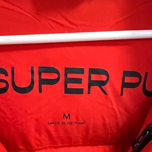 Aritzia | Jackets & Coats | Aritzia Super Puff Red Jacket With Hood ...